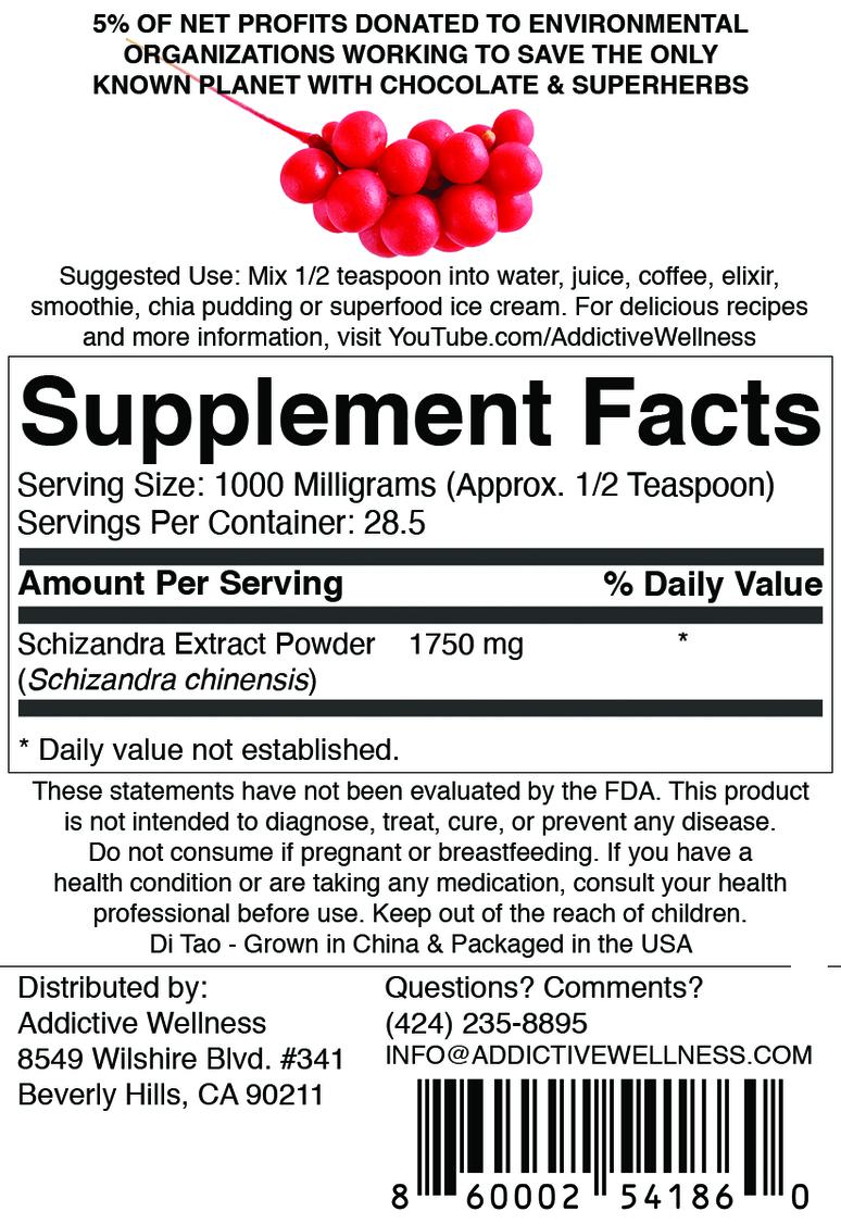 Schizandra Extract Powder | Addictive Wellness