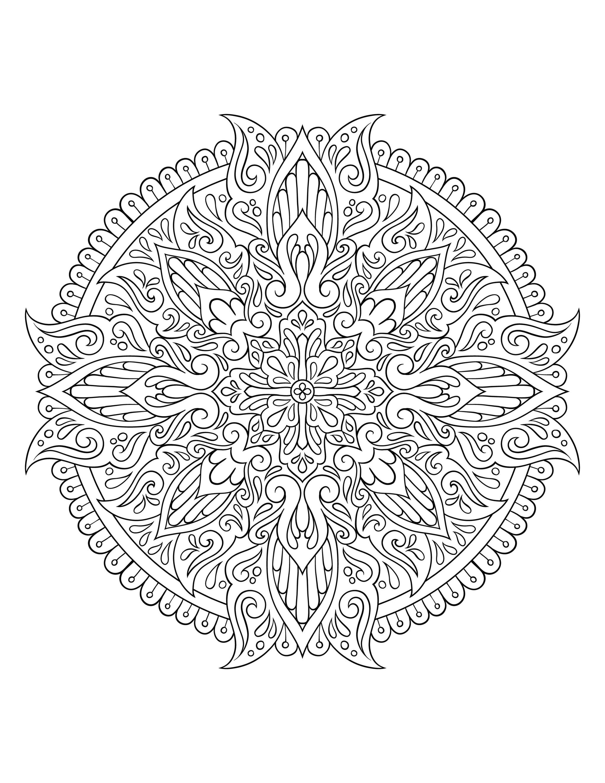 Freebie Friday Mandalas 4-02-21 Freebie Friday Circle Mandala Coloring