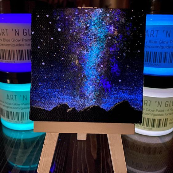 How to paint with glow in the dark acrylic paints – Art 'N Glow