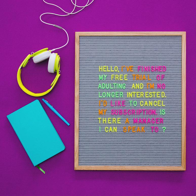 Premium Gray Felt Letter Board - 16x20 Inches