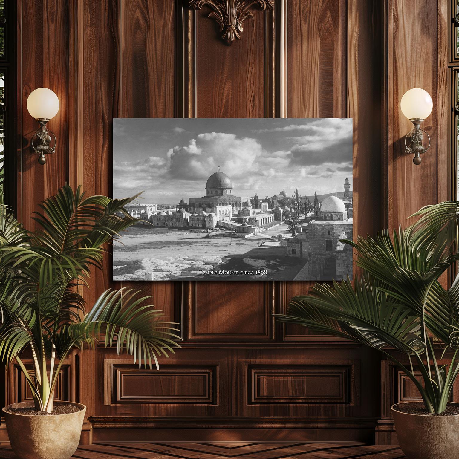 "Temple Mount" Remastered Historical Photograph - Large Gallery Wrappe ...