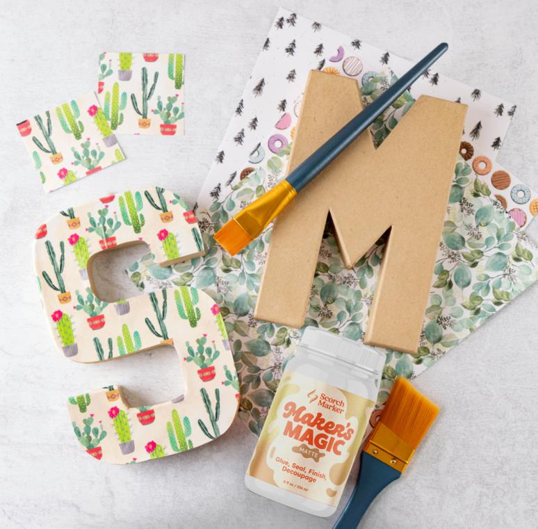 Maker's Magic Matte - #1 Craft Glue, Waterproof Sealer, Decoupage ...