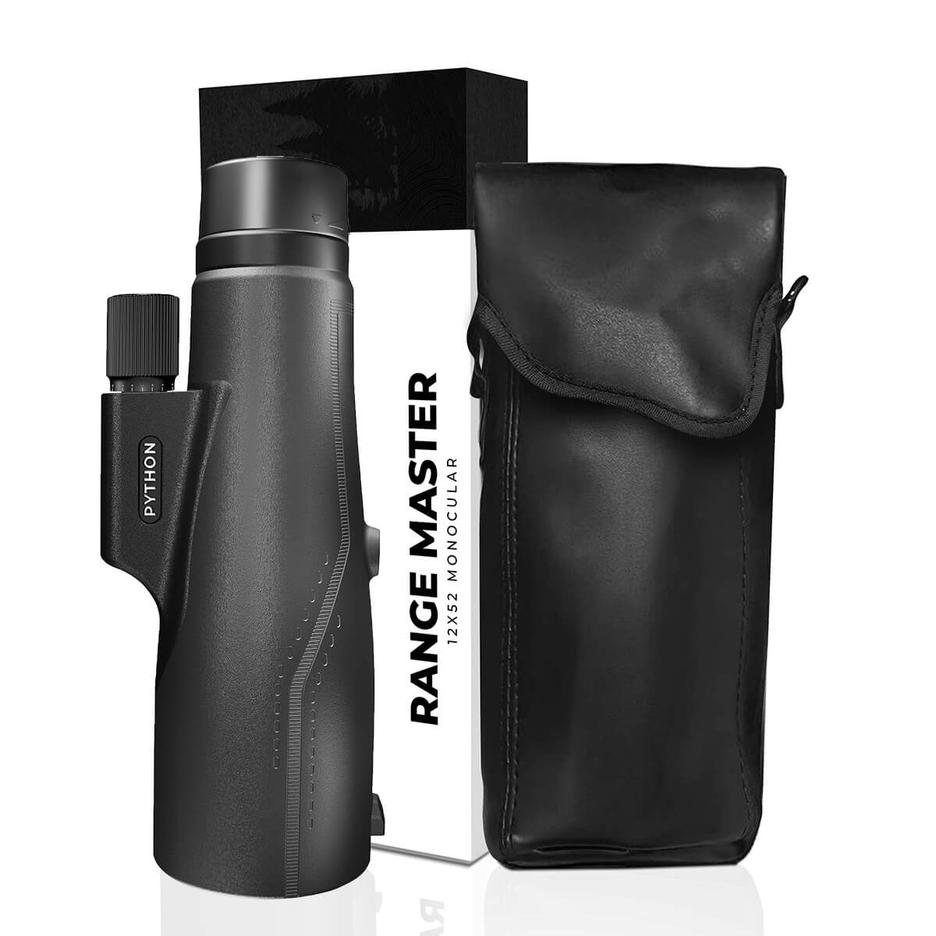 Python 12x52 Range Master Ultra HD Monocular - PYTHON OPTIC