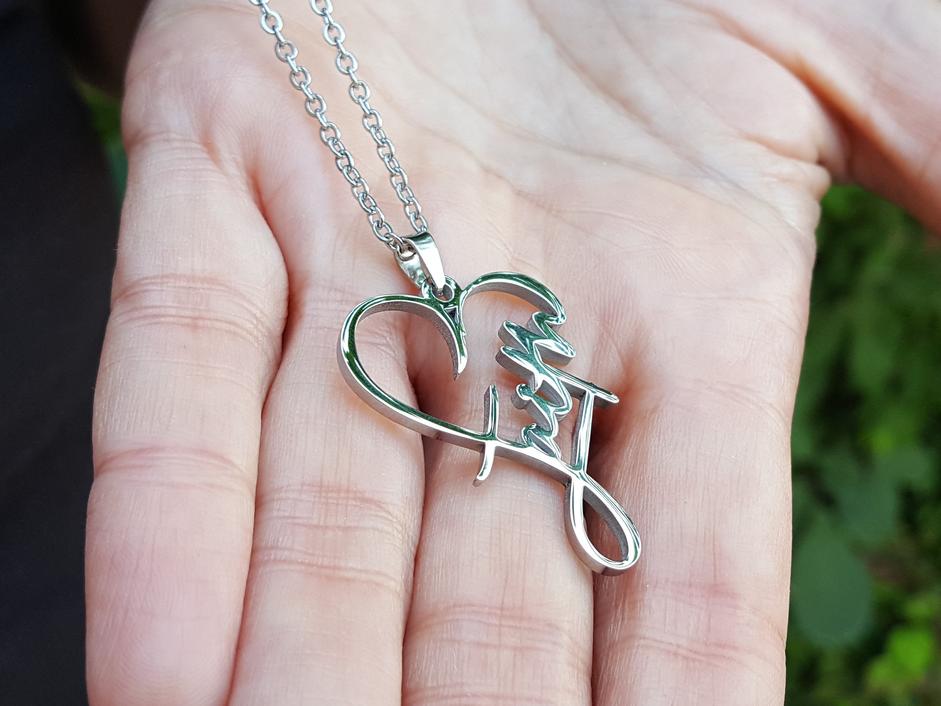 Faith Heart Necklace – The Positive Christian