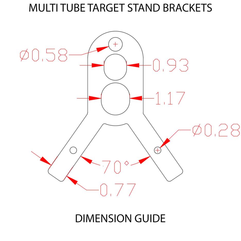Multi Tube Target Stand Brackets 🎯