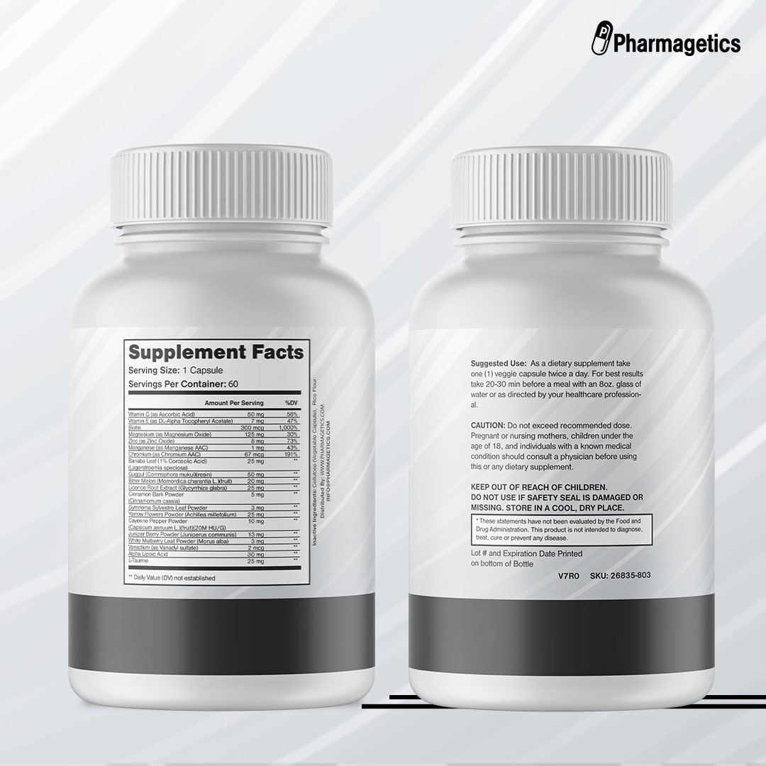 Diaba Core Blood Sugar and Glucose Support DiabaCore - 60 Capsules