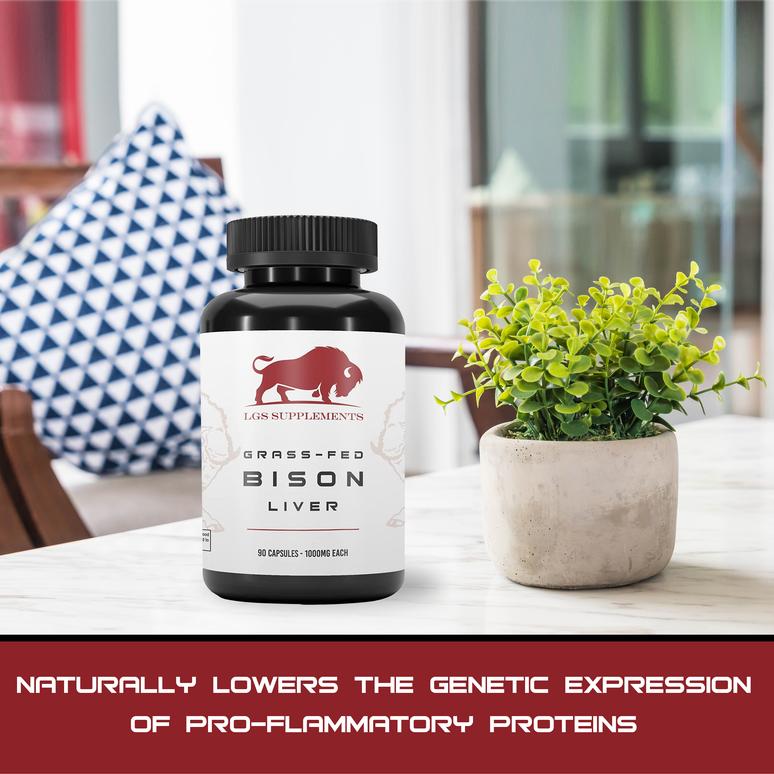 LGS Supplements Bison Liver Capsules 1000mg