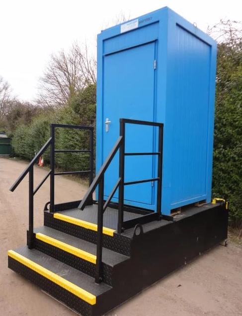 No 855 | NEW 1 Toilet & 1 Shower Block | 8x5 Ft | Portable Containex U