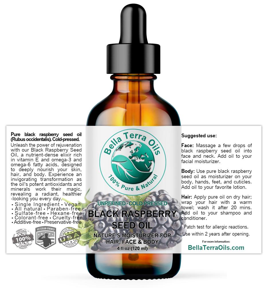 Enhanced Black Raspberry Seed Oil - 4 fl oz