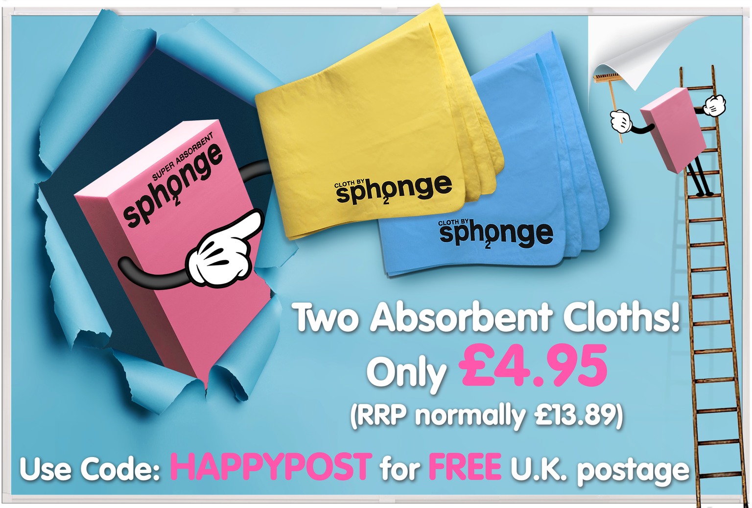 The Original Super Absorbent Cleaning Sponge | Sph2onge UK