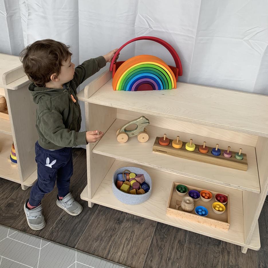 Wooden Montessori Shelf I The Montessori Room Toronto