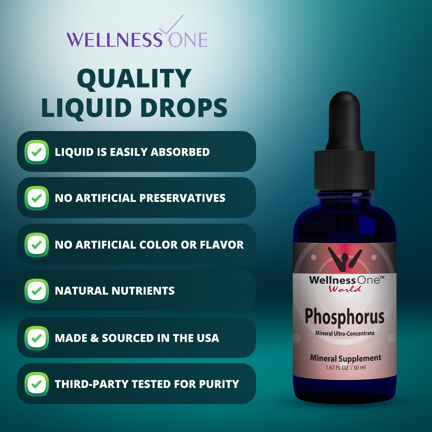 Phosphorus - Ionic Liquid Mineral Supplement - (50 Days at 50 mg per 20 ...