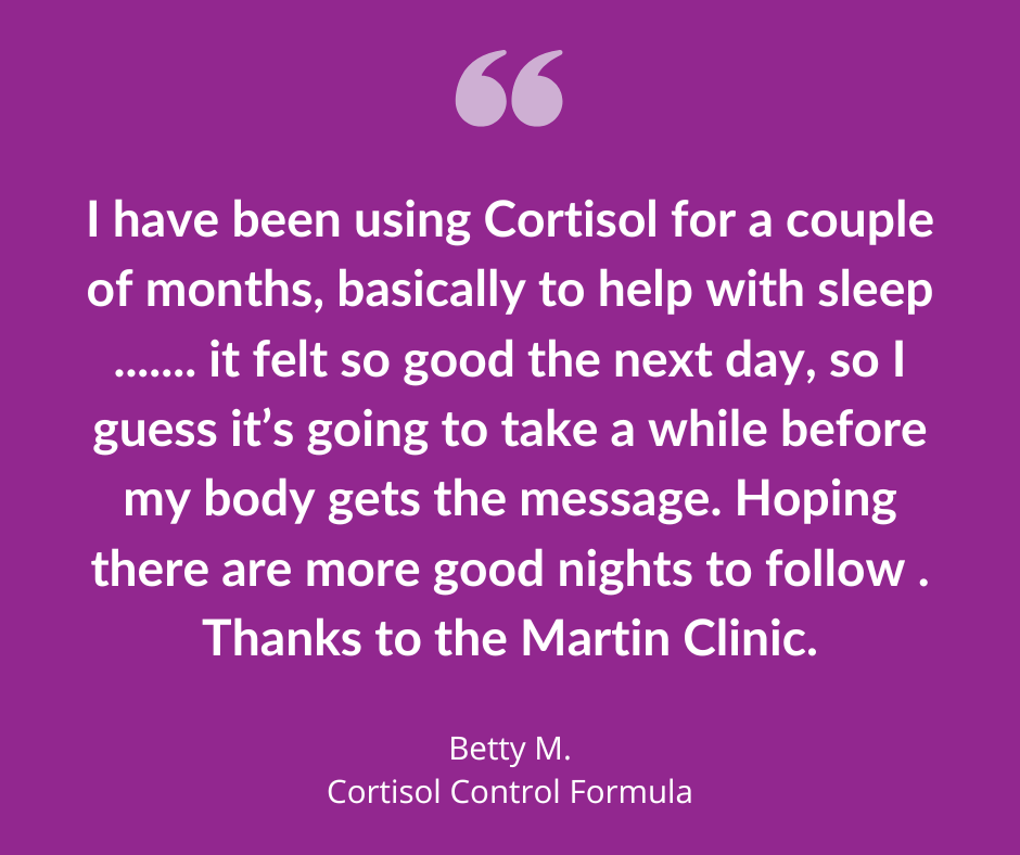 Cortisol Control Instructions – Martin Clinic