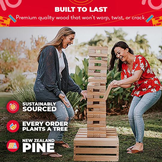Giant Tower Game with Storage Crate / Game Table