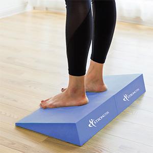 StrongTek 13" Large Yoga Foam Wedge, Slant Board, Calf Stretcher(Pair)