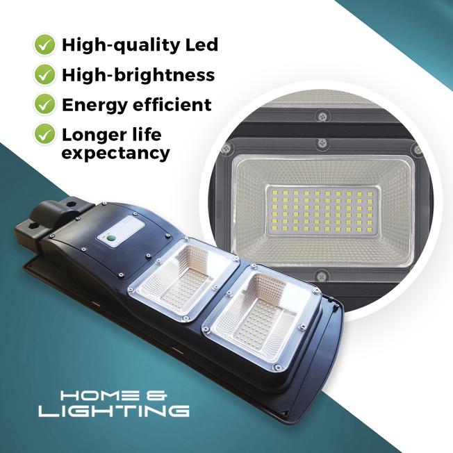 60W Solar Street Light 6000 Lumens