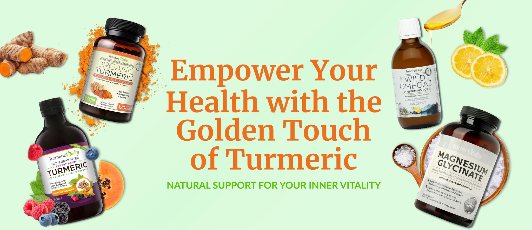 Turmeric Vitality Organic Turmeric Capsules - Turmeric Supplements