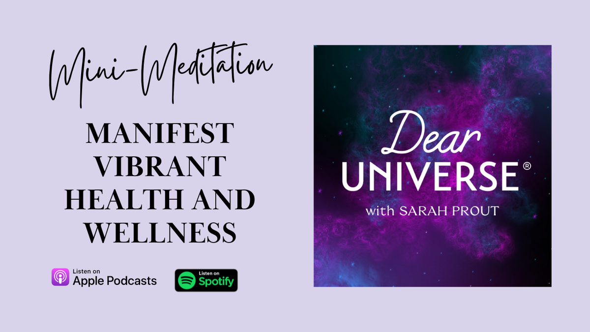 Meditation: Manifest Vibrant Health And Wellness– DearUNIVERSE.com
