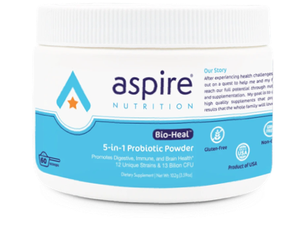 Aspire Nutrition Bio-Heal 5-in-1 Probiotics
