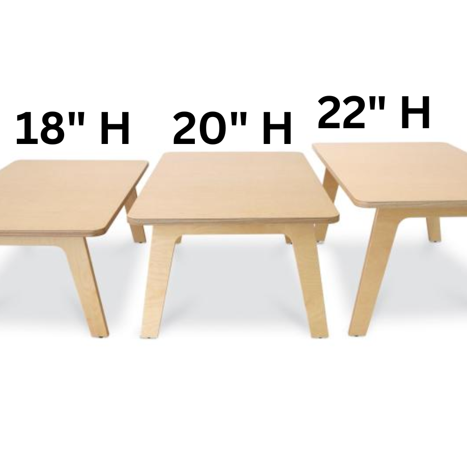 Wooden Rectangular Table for Classrooms - The Montessori Room