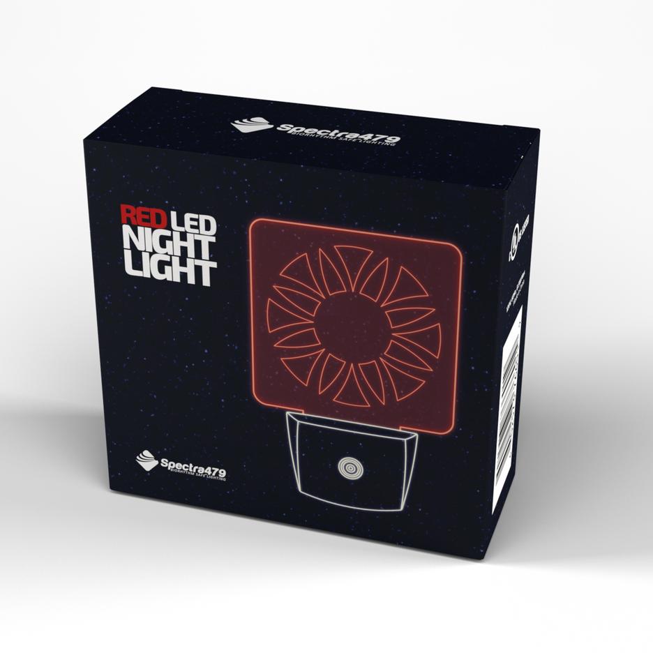 Red LED Night Light [Package of 2] - Circle – Spectra479