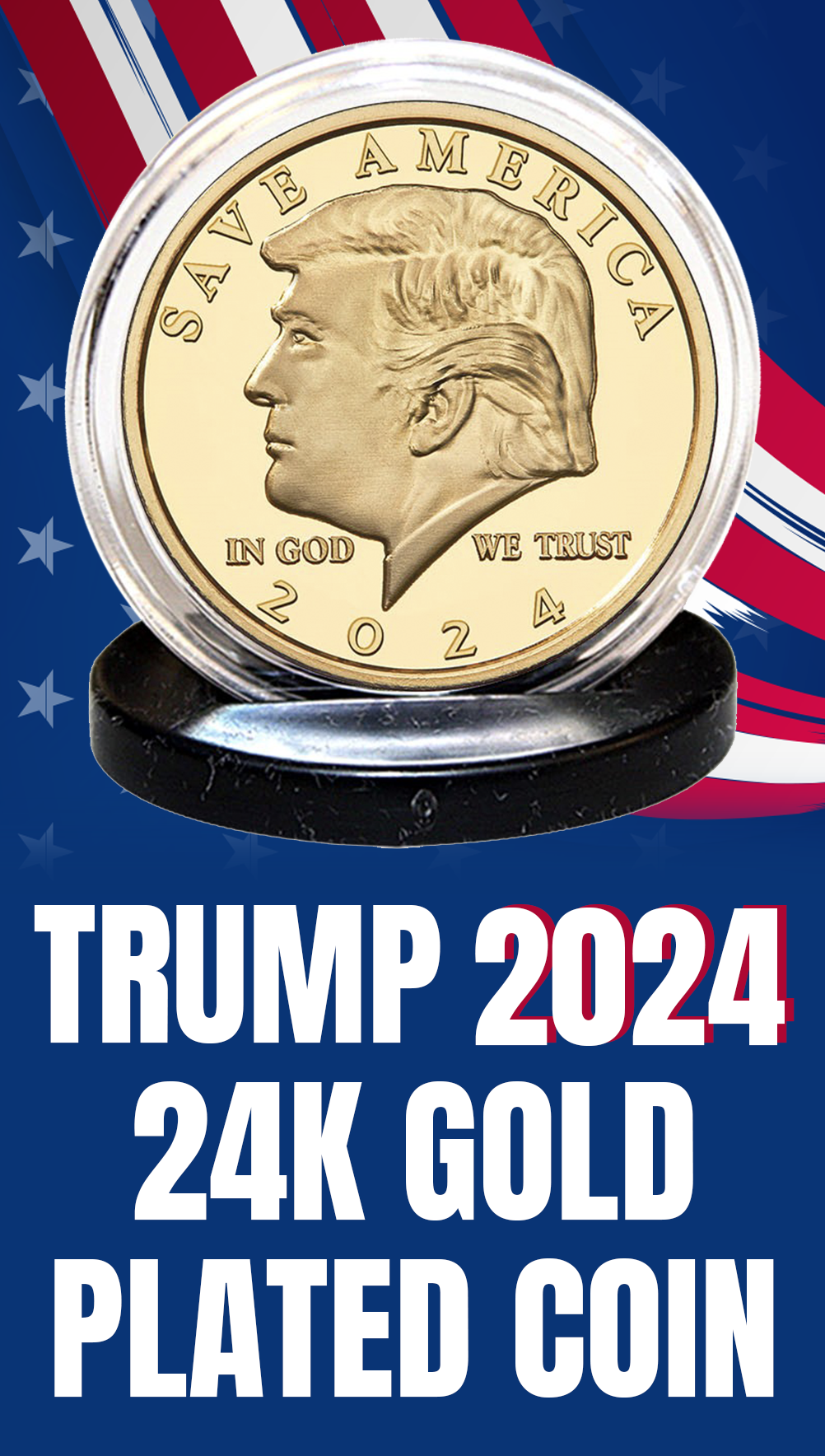 NEW Trump 2024 Gold Coin