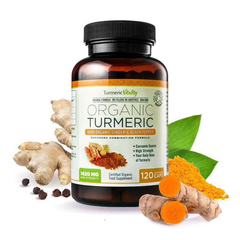 Organic Turmeric Capsules | Turmeric Capsules with Black Pepper