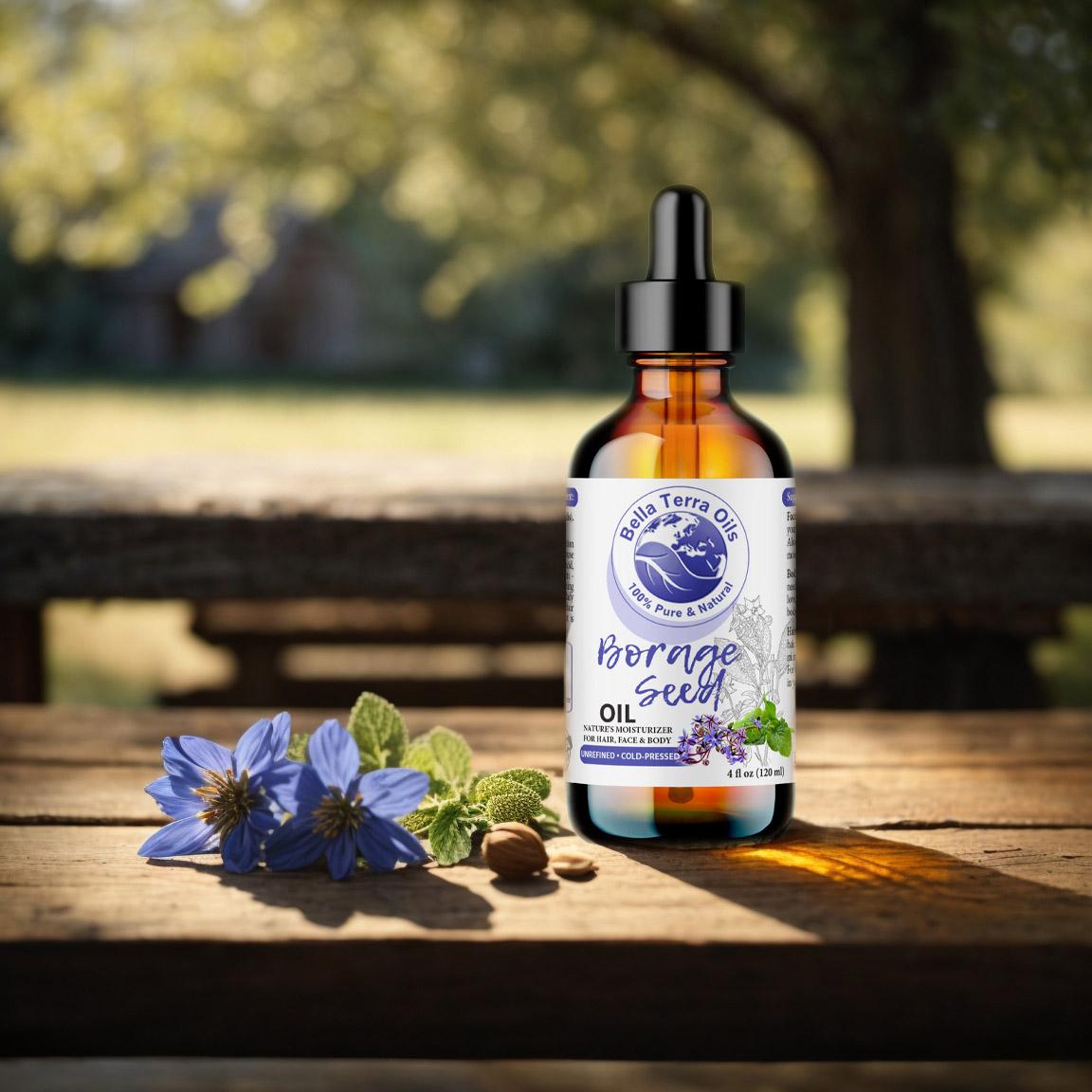 Organic Borage Oil - Natural Carrier Oil for DIY Skincare