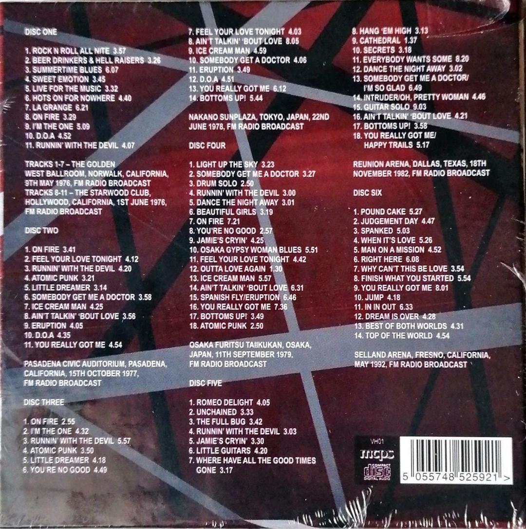 Van Halen- Eruption Live - 6 CD Box Set