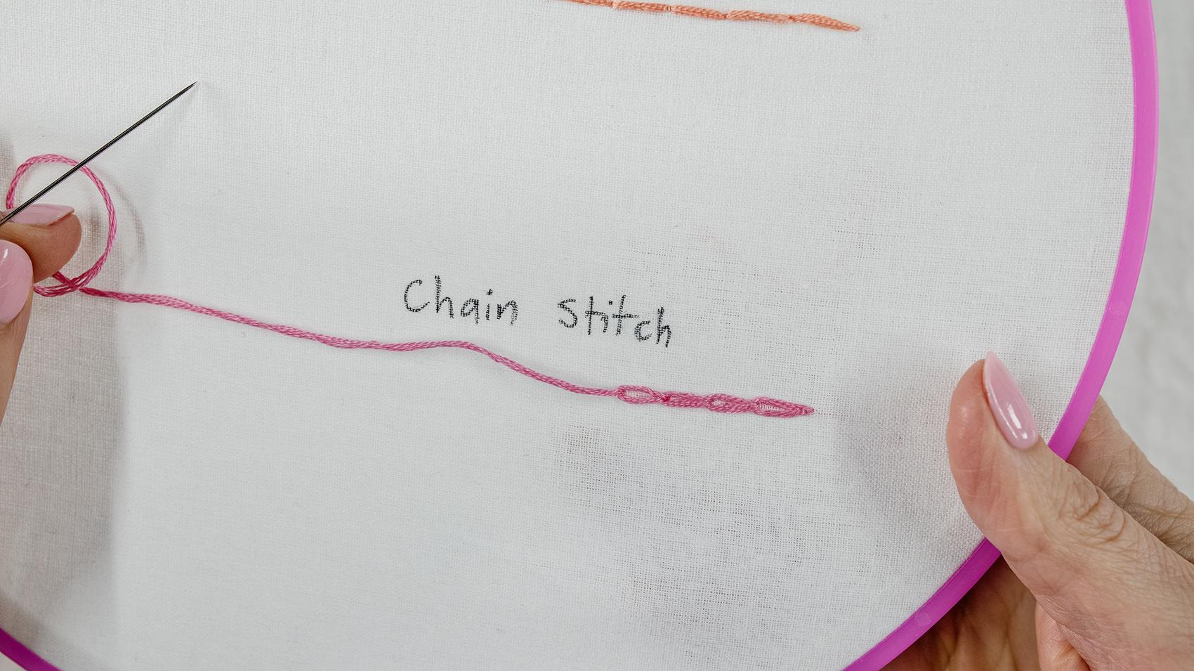 Chain Stitch - Learn How to Do This Modern Embroidery Technique ...