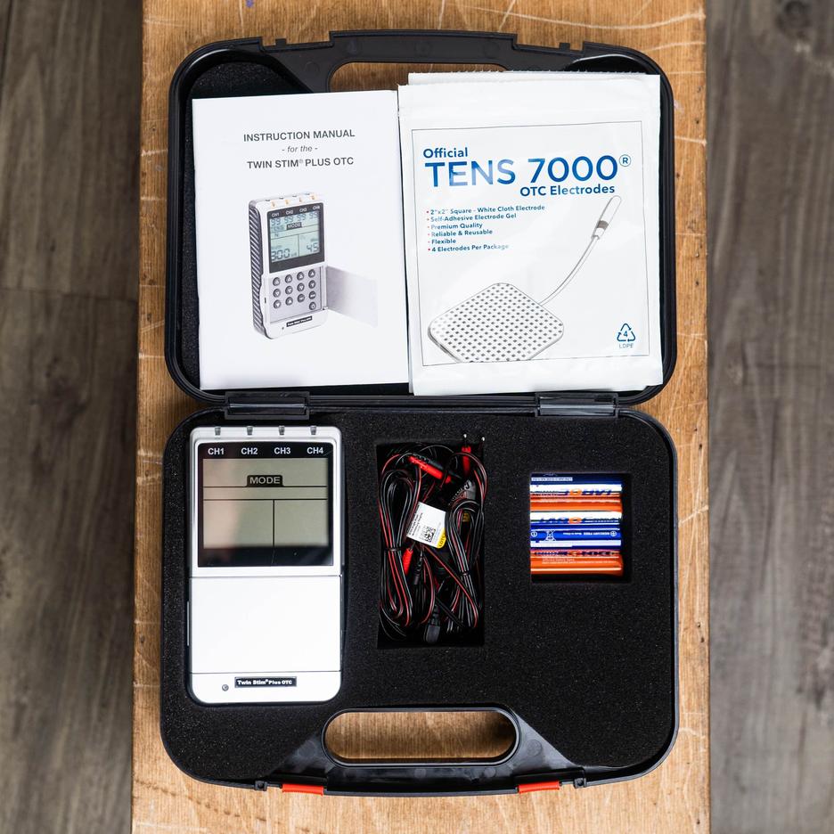 Twin Stim TENS Unit and EMS Muscle Stimulator, 4 Channel – TENS 7000