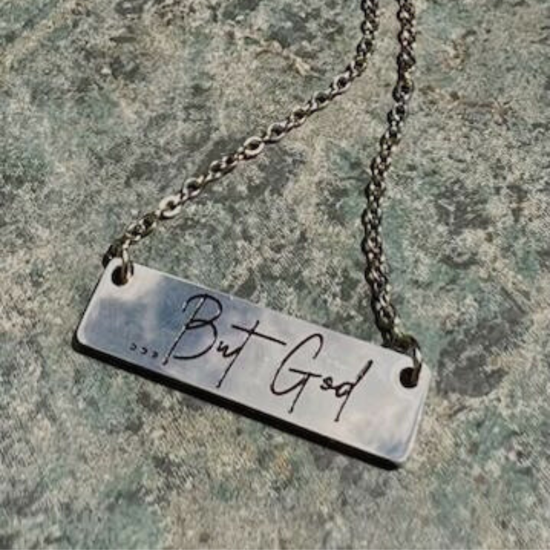 ...But God Necklace | Stainless Steel Christian Jewelry – My Giving Store