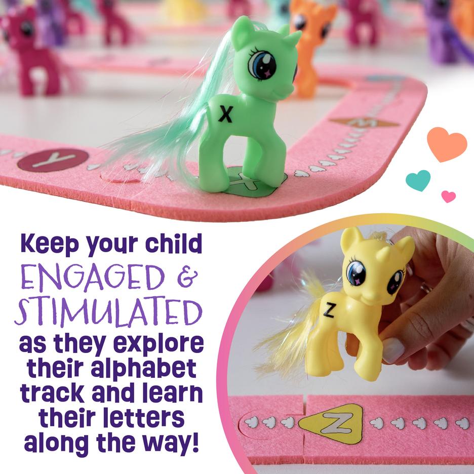 AlphaTracks Unicorns Uppercase Lowercase Alphabet Matching Game for AB ...