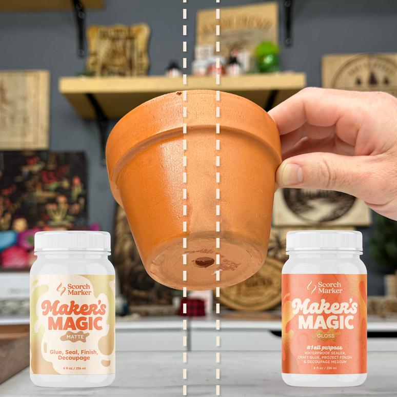 Maker's Magic Bundle - Gloss + Matte | Craft Glue, Waterproof Sealer ...