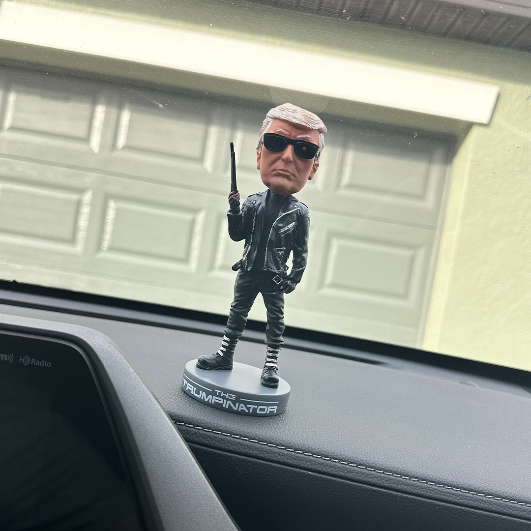 Trumpinator Bobblehead - Car Dashboard