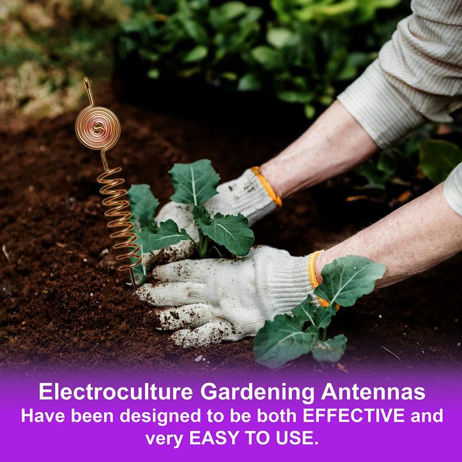 Tesla Coil Electroculture Gardening Antenna 3-Pack 🌱 Thrive Garden