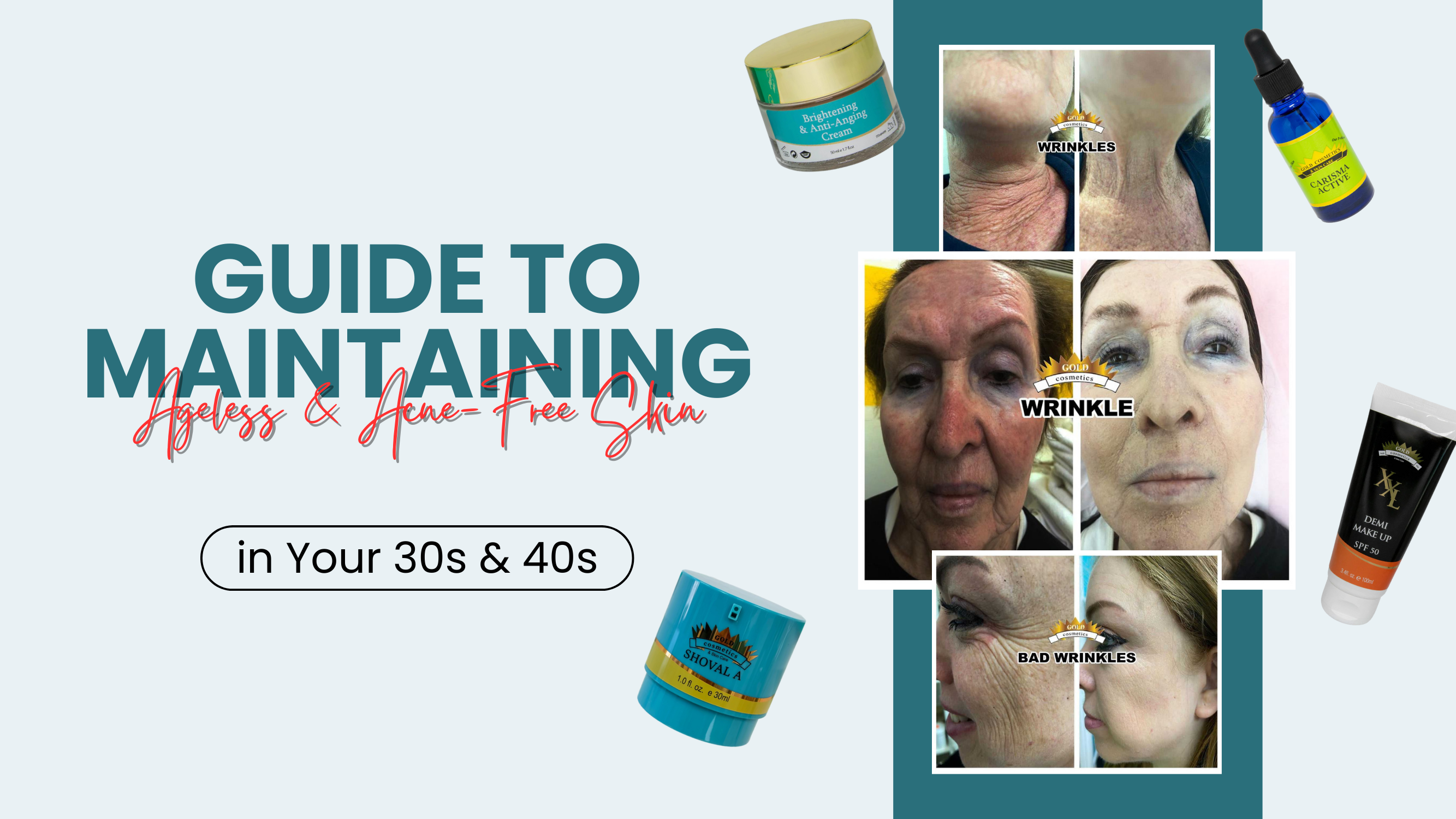 How To Glow Past Acne & Aging in Your 30s-40s