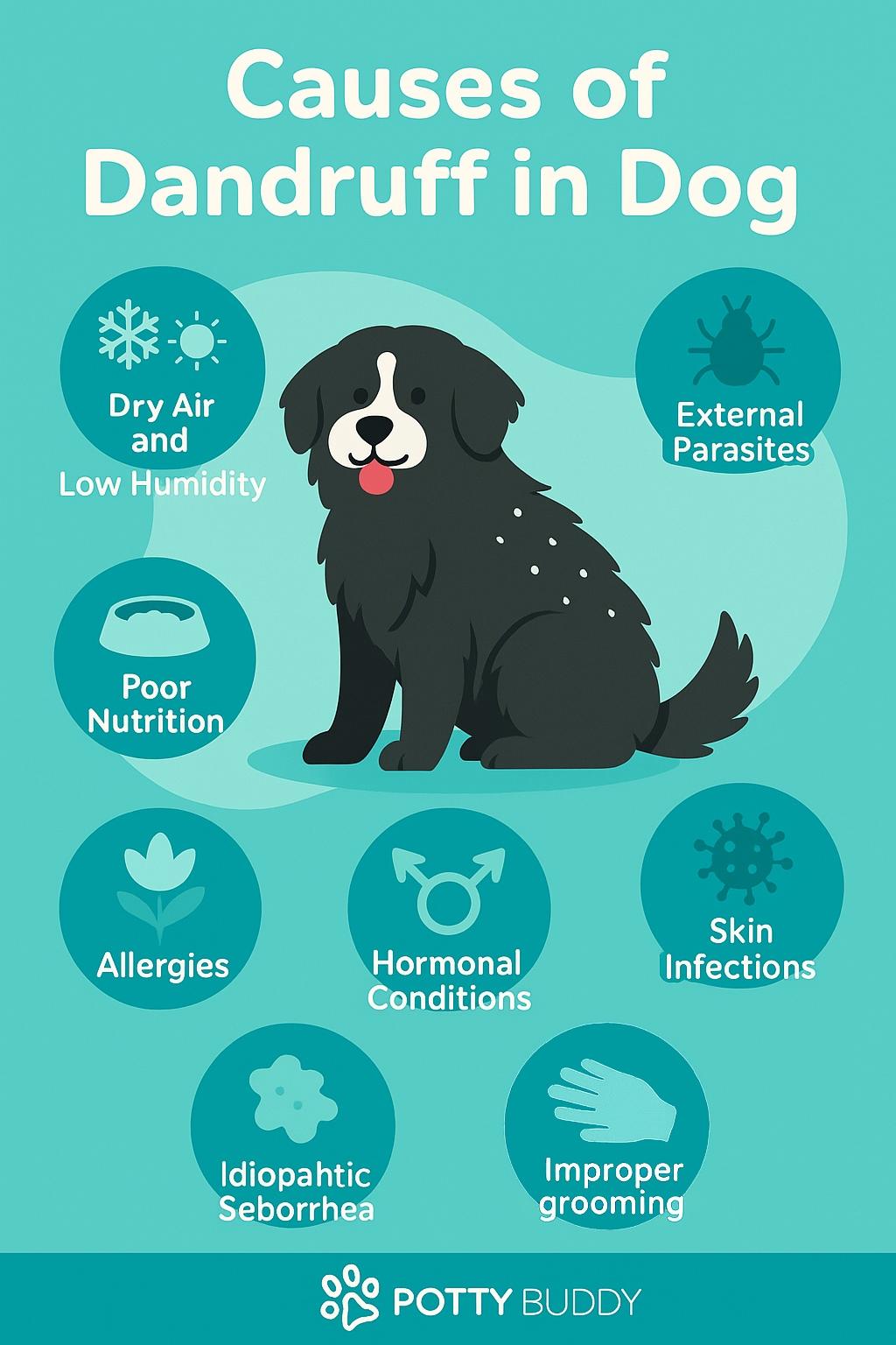 Dandruff in Dogs: Causes, Symptoms, and How to Treat It - Potty Buddy™