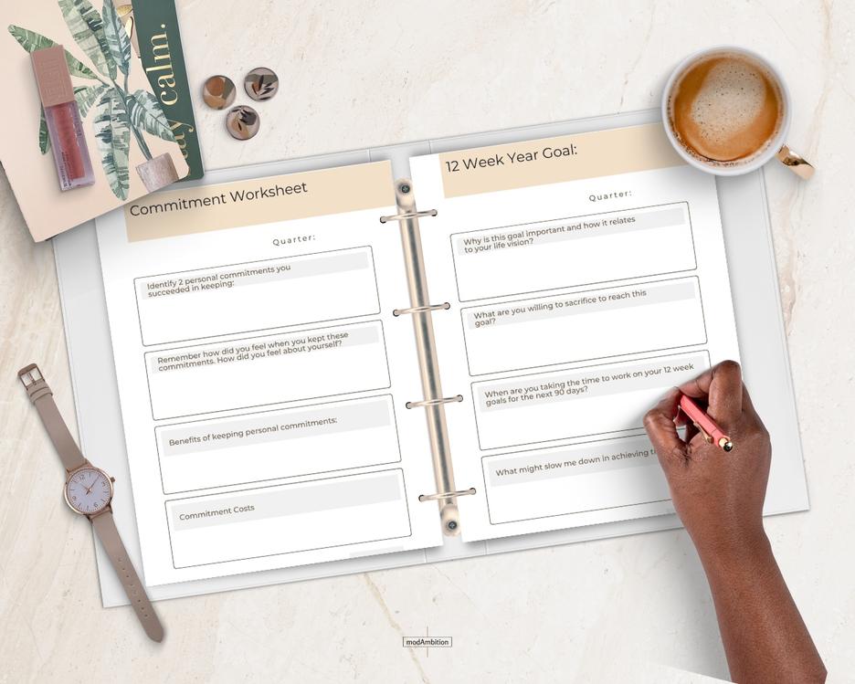 12 Week Year PDF Template – modAmbition