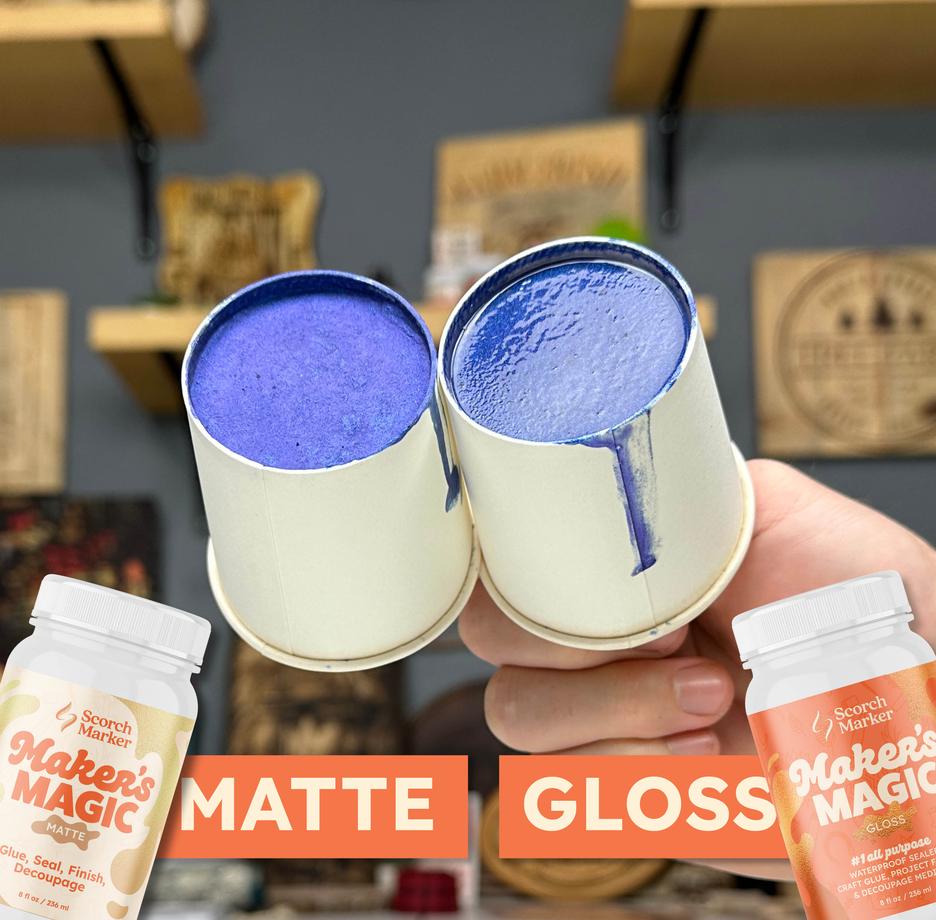 Maker's Magic Gloss - #1 Craft Glue, Waterproof Sealer & Project Finish ...