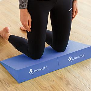 StrongTek 13" Large Yoga Foam Wedge, Slant Board, Calf Stretcher(Pair)