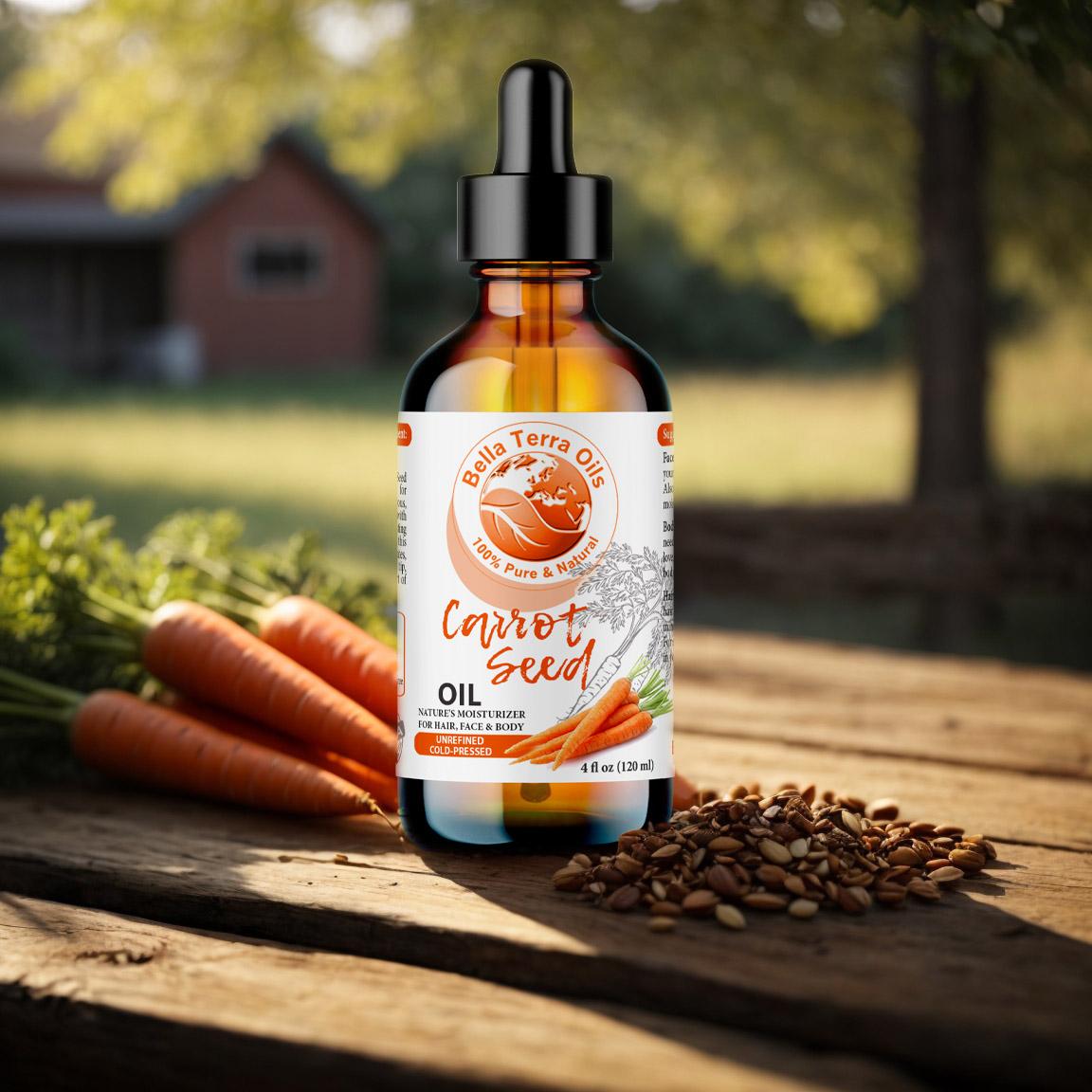 Organic Carrot Seed Oil - For Natural Skin Care Routines