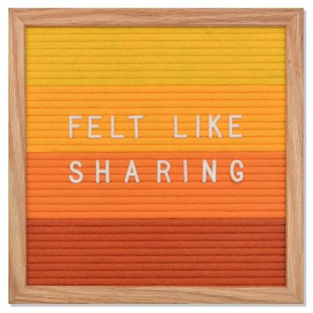 Felt Like Sharing Letter Board Collection