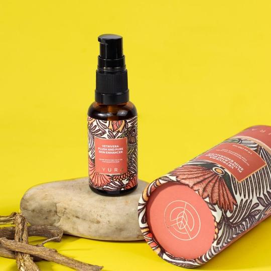 Ayurvedic Facial Spa Kit with Vetrivera Plush & Pure Skin Enhancer & N