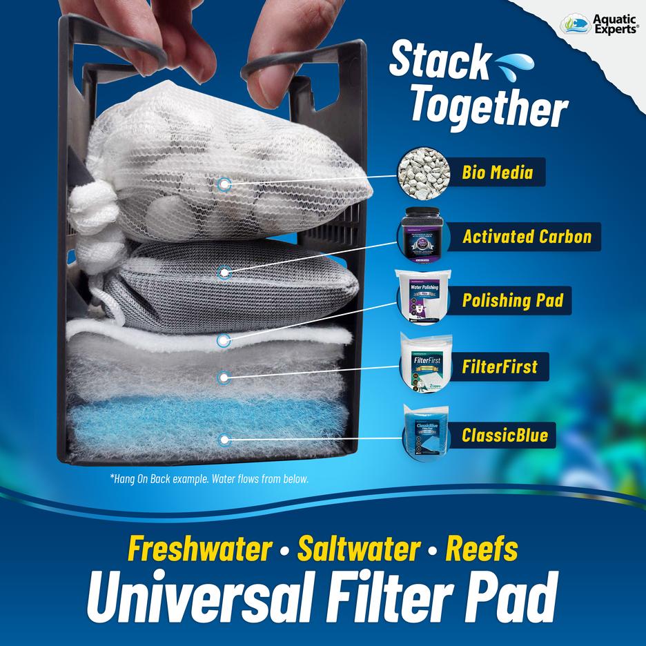 Classic Bonded Aquarium Filter Pad - Blue & White Aquarium Filter Medi ...