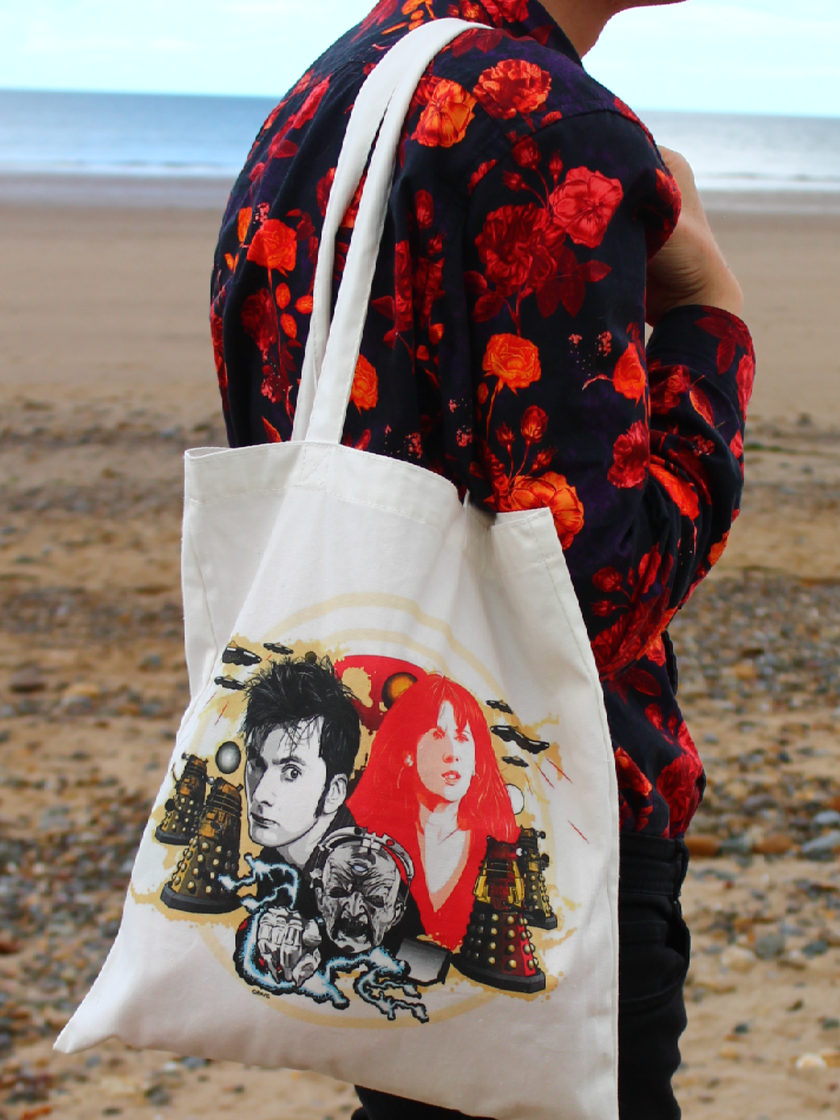Doctor Who Tote Bag - Set of 3 Bags - Official BBC Doctor Who Canvas ...