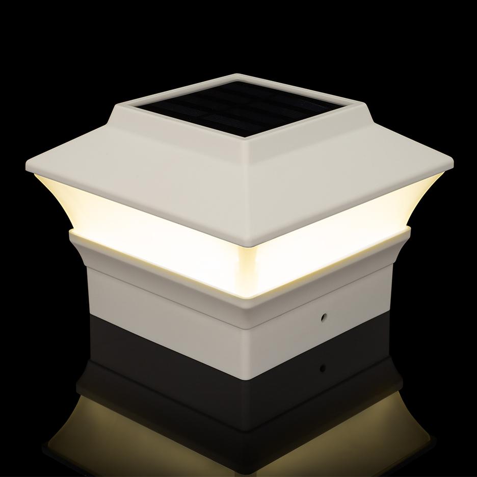 SOLVAO Solar Post Cap Lights - Warm White LED (2 Pack)
