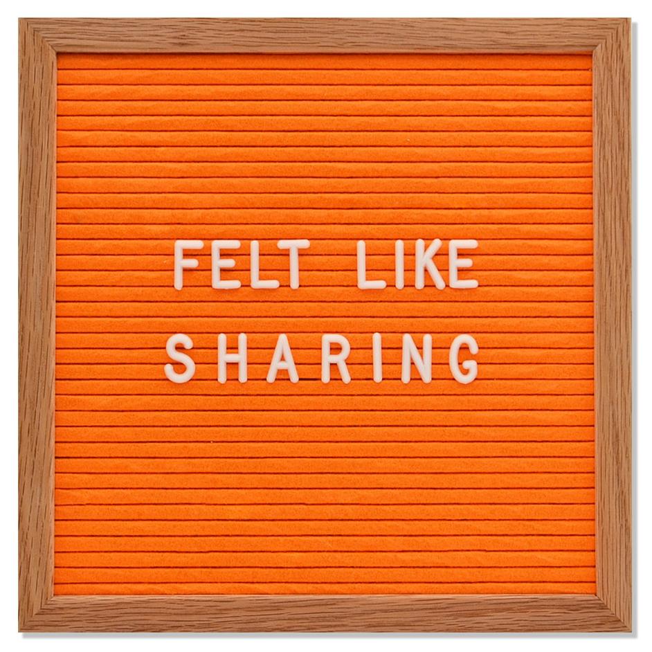Felt Like Sharing Letter Board Collection