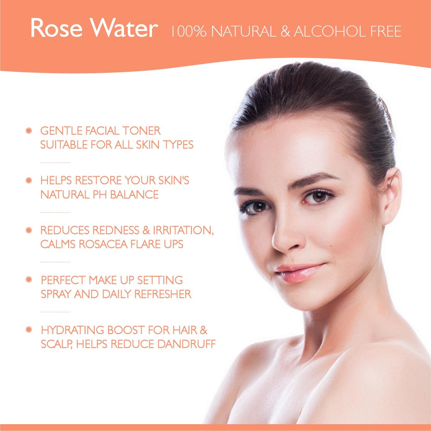 Rose Water by Teddie Organics - Natural, Organic