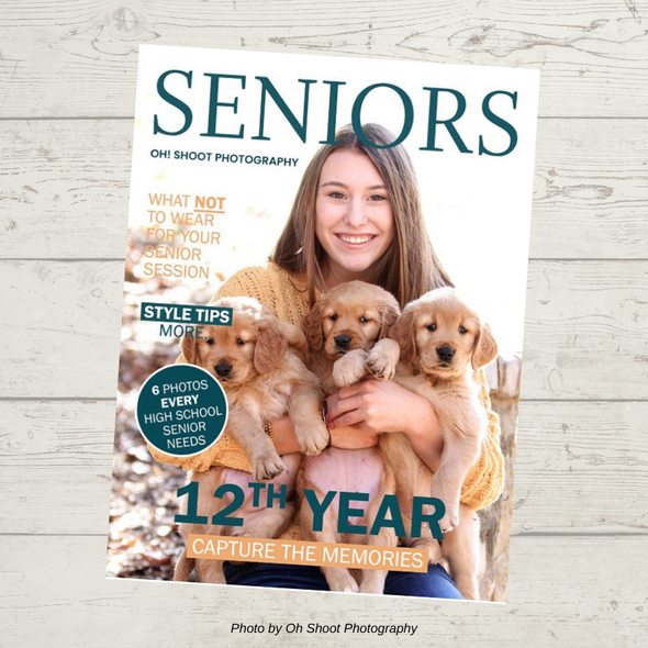 Senior Portrait Magazine Template